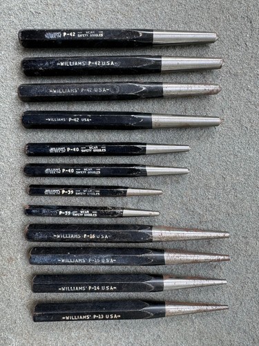 WILLIAMS Solid Punches & Center Punches *LOT OF 12* | eBay