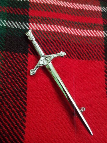 New Scottish Kids Childrens Thistle Sword Kilt Pin Scottish Highland