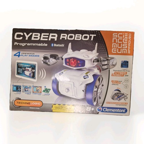 Clementoni Cyber Robot Programmable Bluetooth STEM Toy – New (Box Worn ...