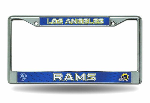 LOS ANGELES RAMS CHROME LICENSE PLATE FRAME #3 - NEW | eBay