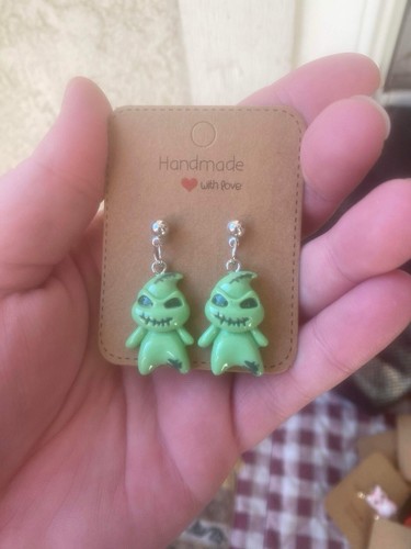 Rare Homemade Disney Inspired Oogie Boogie Post Back Earrings | eBay