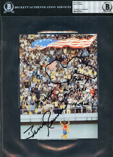 Caitlyn / Bruce Jenner signed autograph 6x8 photo Olympic Champion BAS ...