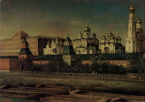 Florida International Museum art postcard Russian Kremlin from Moscow ...