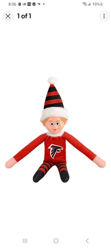 Atlanta Falcons NFL TEAM Logo Elves Elf Christmas decor 9" Forever ...