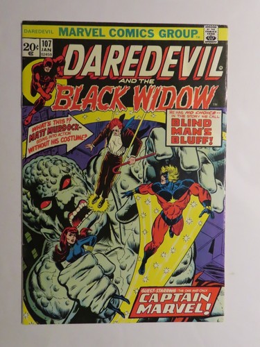 DAREDEVIL AND THE BLACK WIDOW, Marvel Comics #107, Jan. 1974 | eBay