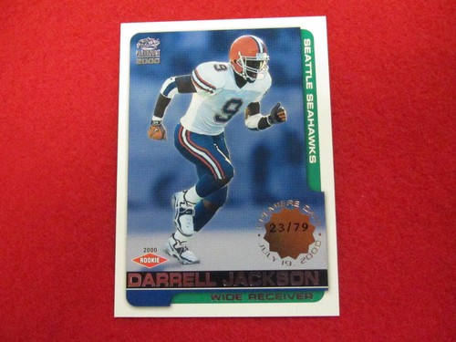 2000 Paramount Darrell Jackson premiere date rookie card Florida Gators ...