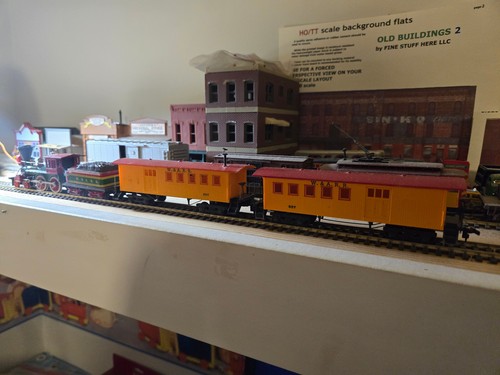 Mantua HO Scale General 4-4-0 Steam loco And 2 Combine cars FREE ...