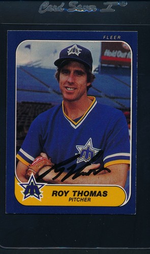 1986 Fleer #478 Roy Thomas Mariners Signed Auto *29514 | eBay