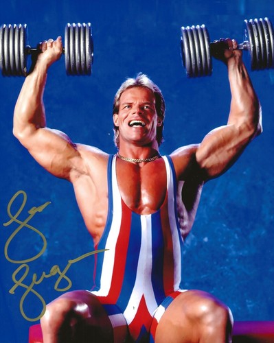 WWE LEX LUGER Autographed Color 8x10 -WWE/WCW Wrestling Legend W/COA | eBay