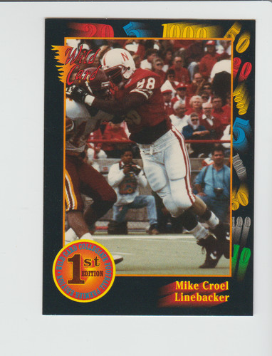 1991 Wild Card #88 Mike Croel Rookie Card, Nebraska Cornhuskers HOF | eBay