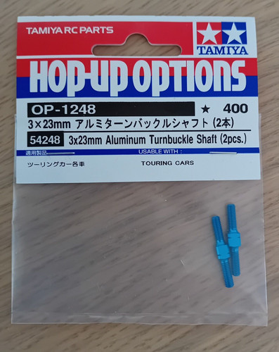 Tamiya 54248 3x23mm Aluminium Turnbuckle Shaft (2pcs.) Hop-Up Options ...