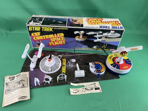 1976 REMCO Toy STAR TREK Enterprise CSF Controlled Space Flight in Box ...