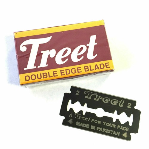 10 Treet Dura Sharp Carbon Steel Double Edge Razor Blades DuraSharp | eBay