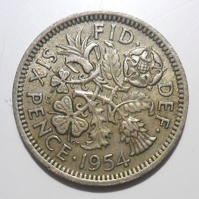 1954 Sixpence for sale | eBay