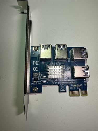 1 to 4 PCIE Splitter PCI-E to 4-Port External USB3.0 Expansion Card ...