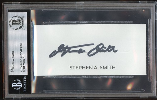Stephen A. Smith signed autograph 1x4 Cut Actor TV Personality Sport ...