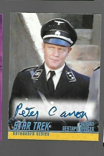 Peter Canon A293 autograph Star Trek TOS Gestapo officer | eBay