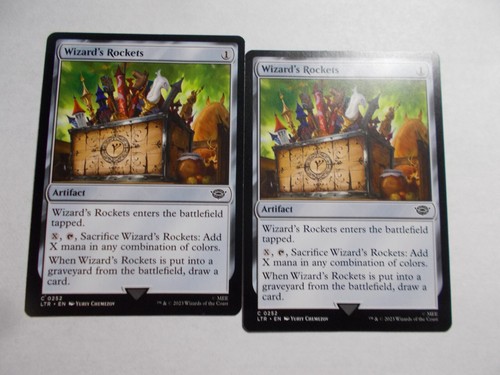 Wizard's Rockets x2 MTG LOTR Colorless Common Artifact NM/M | eBay