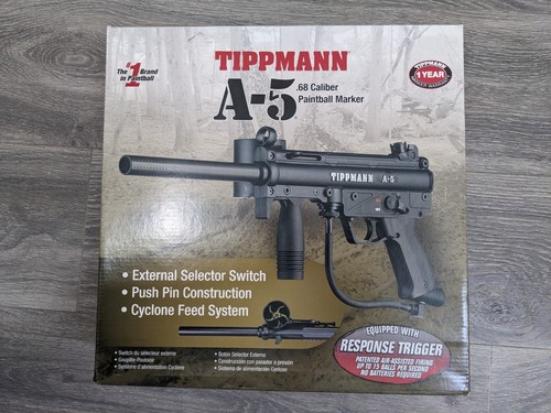 Tippmann A-5 w/ Response Trigger Paintball Gun A5 - Black 669966997566 ...