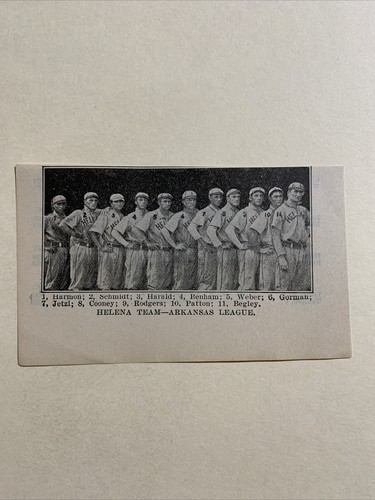 Helena Hellions Arkansas League Walter Schmidt 1908 Baseball Team ...
