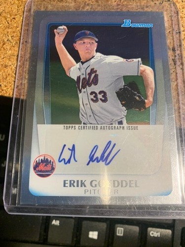 2011 BOWMAN ERIK GOEDDEL METS AUTOGRAPH ROOKIE CARD ~ #BPA-EG | eBay