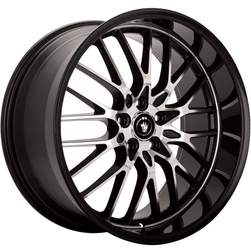 20x8.5 Black Konig Lace Wheel 5x4.5 (5x114.3) +40 Offset LA08514405 | eBay