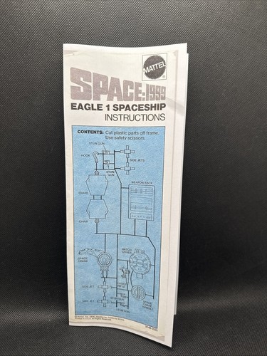 Space 1999 Eagle one spaceship instruction booklet *Copy* | eBay
