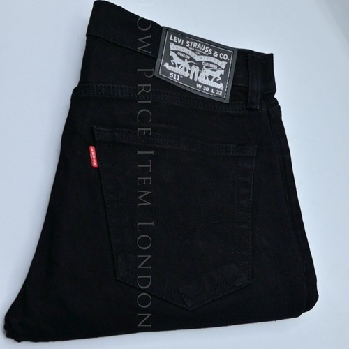 Levi's 511 Men's Slim Fit Black Jeans Denim New All Sizes | eBay UK