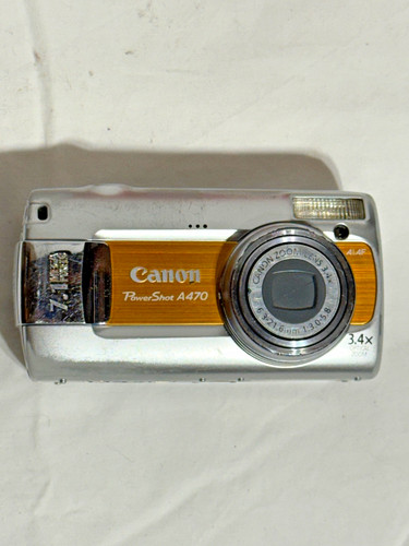 Canon Powershot A470 7.1MP Digital Camera 3.4x Optical Zoom Tested w ...