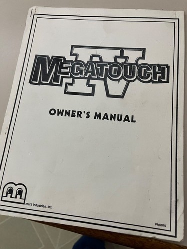 Megatouch IV Arcade Owner Manual | eBay