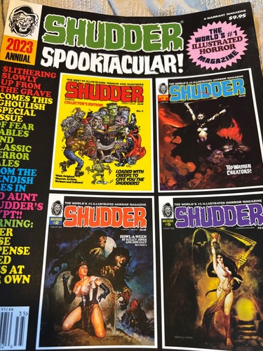 SHUDDER MAGAZINE SPOOKTACULAR ANNUAL #1 January 2023 - Very Good | eBay
