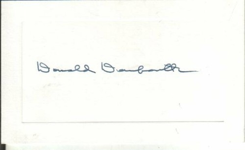 Donald Danforth Autographed Card Ralston Purina Chairman / Civic Leader ...