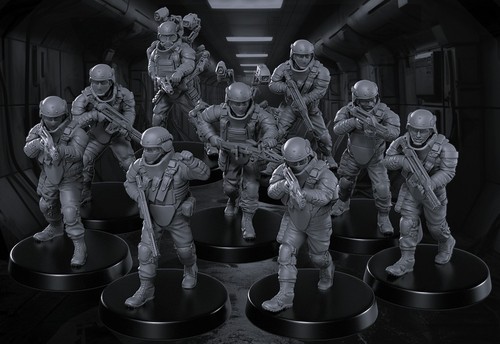 Aliens Colonial Marines Models | Sci-Fi Miniatures | Unpainted Figures ...