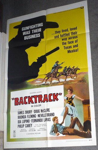 BACKTRACK/LAREDO orig one sheet poster WILLIAM SMITH/DOUG MCCLURE ...