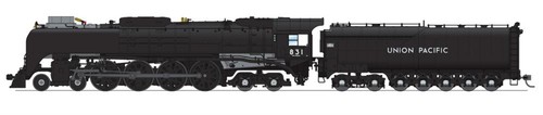 BLI 7364 HO Scale FEF-2 4-8-4 Steam Loco Union Pacific "Black and ...