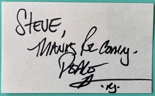 Timothy D. Stickney Signed / Inscribed Index Card One Life to Live R.J ...