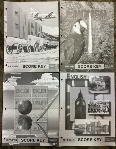 ACE School Of Tomorrow English Grade 7 SCORE KEYS 1073-1084 | eBay
