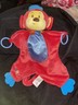 Baby Gund Lovey Red Color Fun Circus Monkers Monkey Teether Blanket ...
