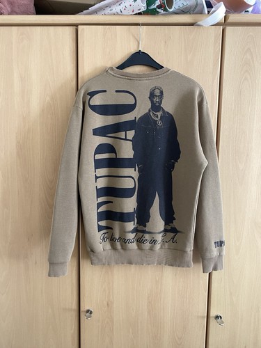 2Pac x Pull&Bear Sweatshirt XS “To Live and Die in L.A.” Hip Hop Rap | eBay