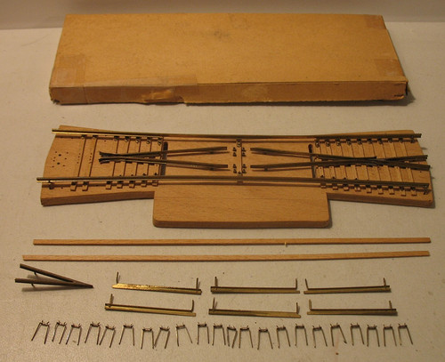 10” Long Double Crossover HO Scale Model Train Track On Wood Frame Kit ...