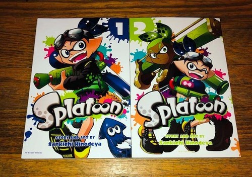 Splatoon Volume 1 & 2 Sankichi Hinodeya English Manga TPB Graphic Novel ...