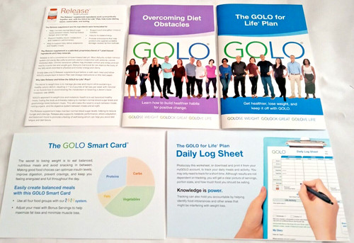 GOLO For Life Plan Booklet Diet Plan Card & Weight loss Guide Only Same ...