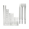 17 NEW SDS Rotary Hammer Drill Bits Chisel Demo Set fit Hilti DeWalt ...