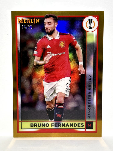 BRUNO FERNANDES #/50 GOLD Topps 2022-23 Merlin MANCHESTER UNITED | eBay