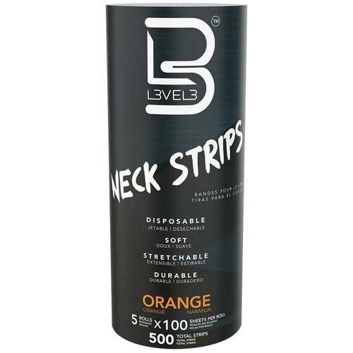 BARBER BEAUTY SALON L3VEL3 LEVEL 3 CLIENT CLOTHING HAIR NECK STRIP ROLL ...