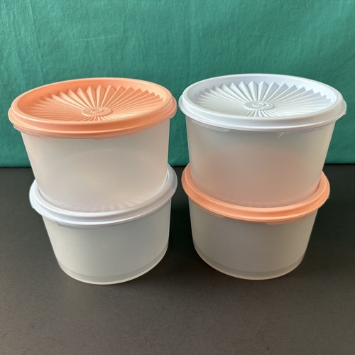 Tupperware Servalier Stacking Canister Set of 4 New 3.75 cups Each Sale ...
