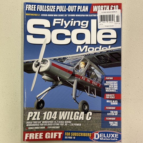 Flying Scale Models Magazine PZL 104 Wilga C July 2023 | eBay