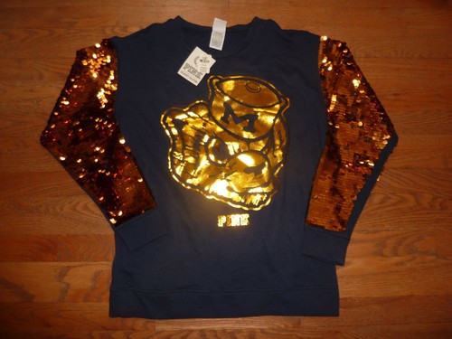 VICTORIAS SECRET PINK RARE MICHIGAN U OF M BLING "WOLVERINES ...