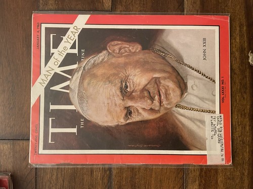 Vintage January 4 1963 TIME Magazine POPE JOHN XXIII Man Of The Year O8 ...