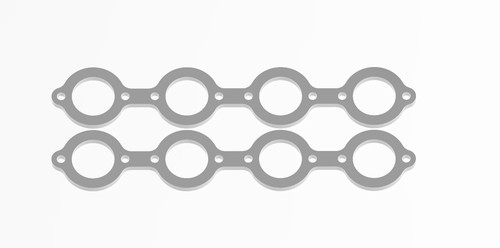 PAIR of 3/8 thick 304ss Header Flanges For World Products Man-O-War SBF ...